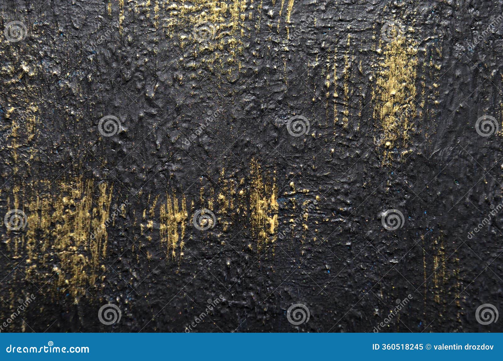 Texture Background in Black with Gold Stock Image - Image of closeup ...