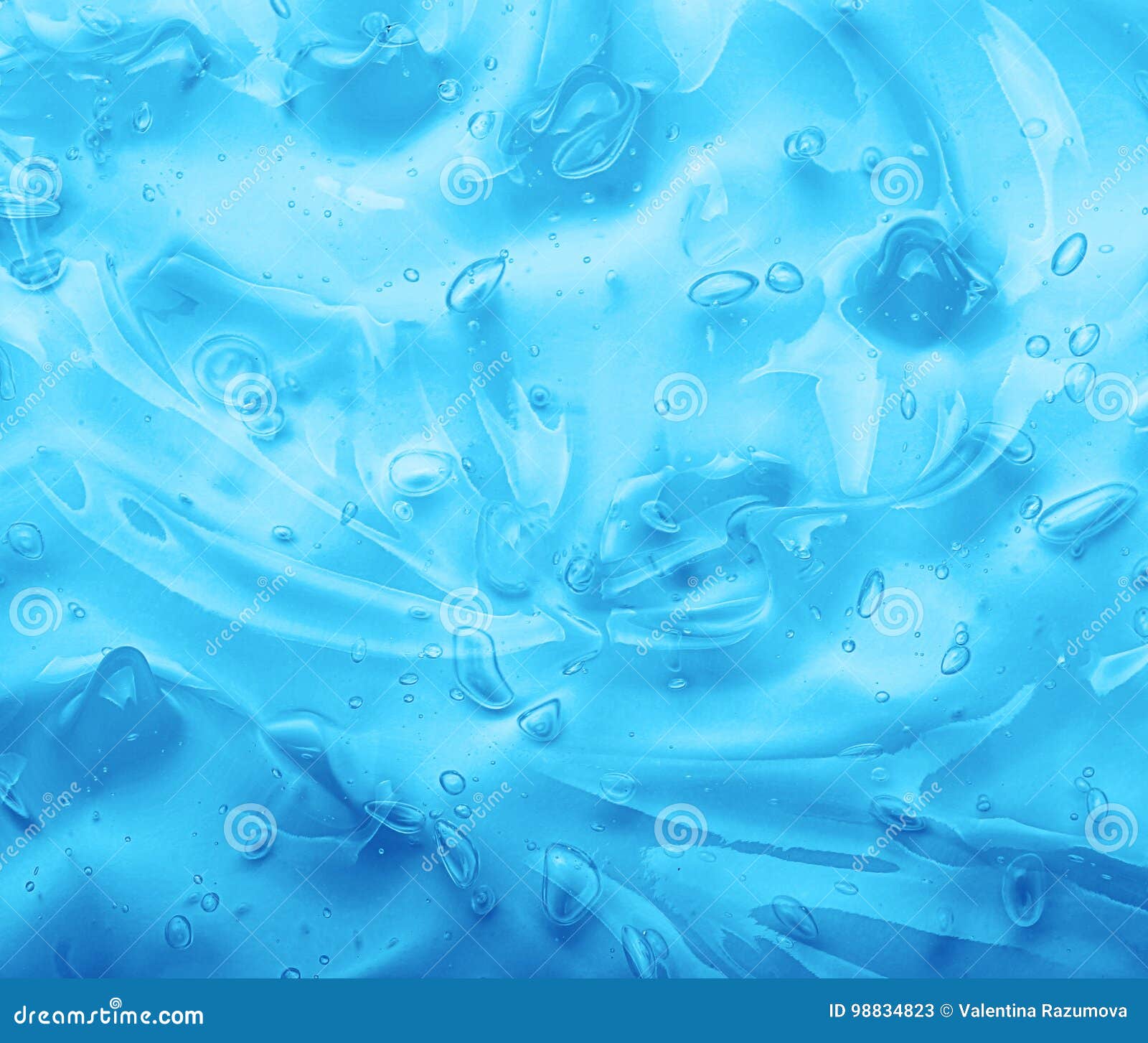 Texture Blue Gel with Bubbles Stock Image - Image of abstract, cool ...