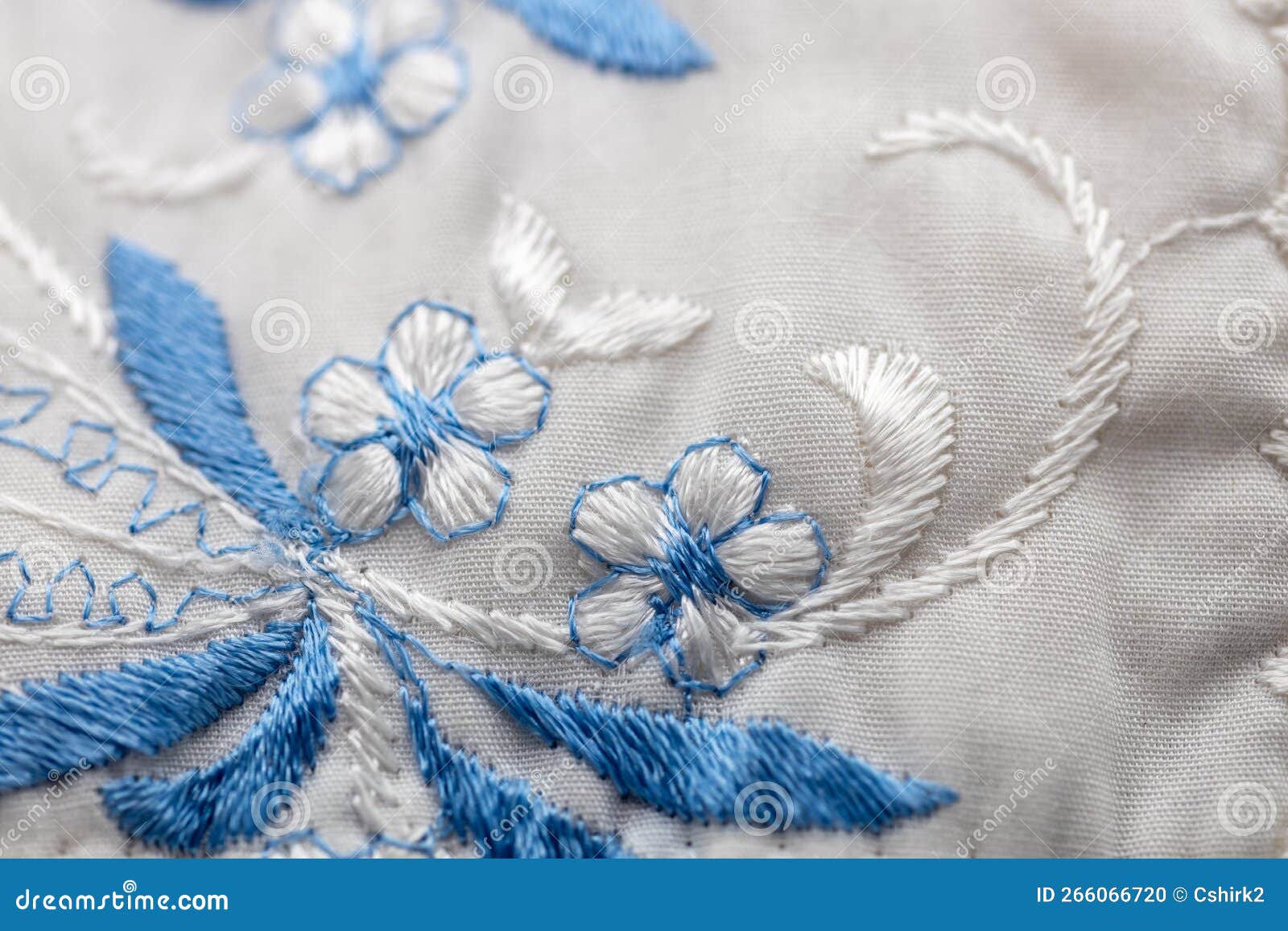 Texture Background of a Blue and White Needlepoint Crafted Flower on ...