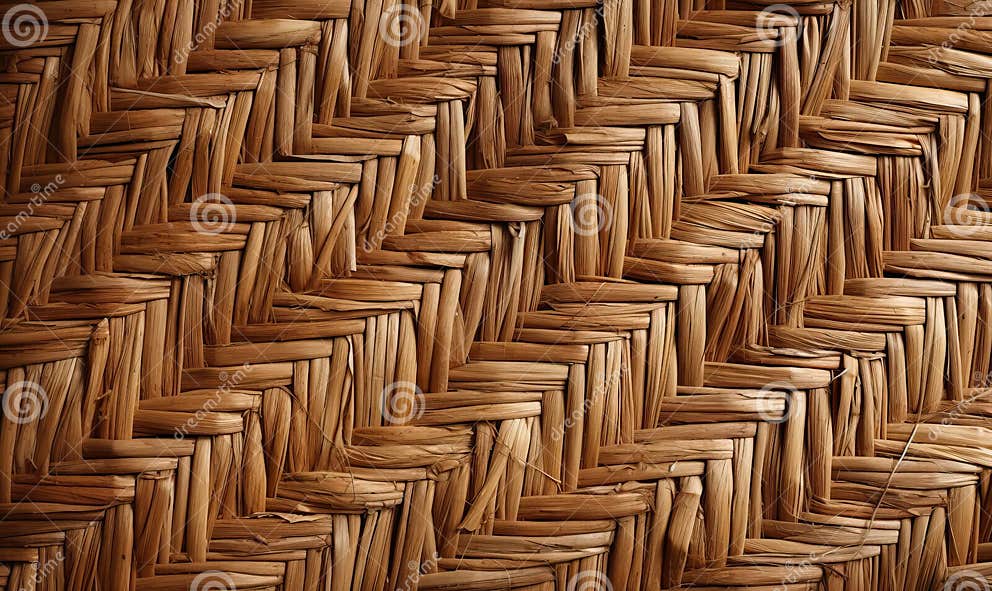 Texture Background, Close-up of a Variant of Rattan Weaving. Stock ...