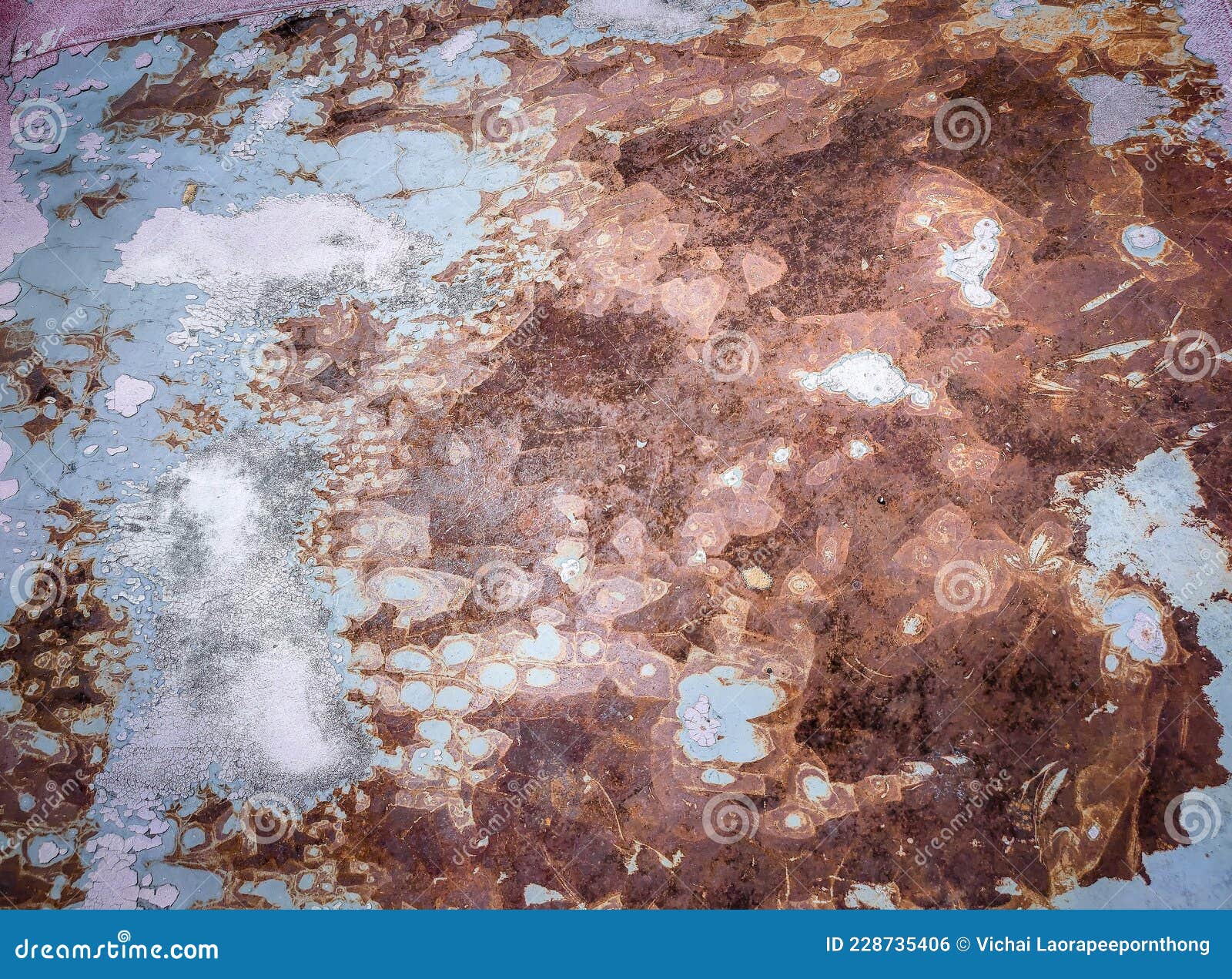 Texture and Background of Cracked Rust Marks on the Paint of the Car ...