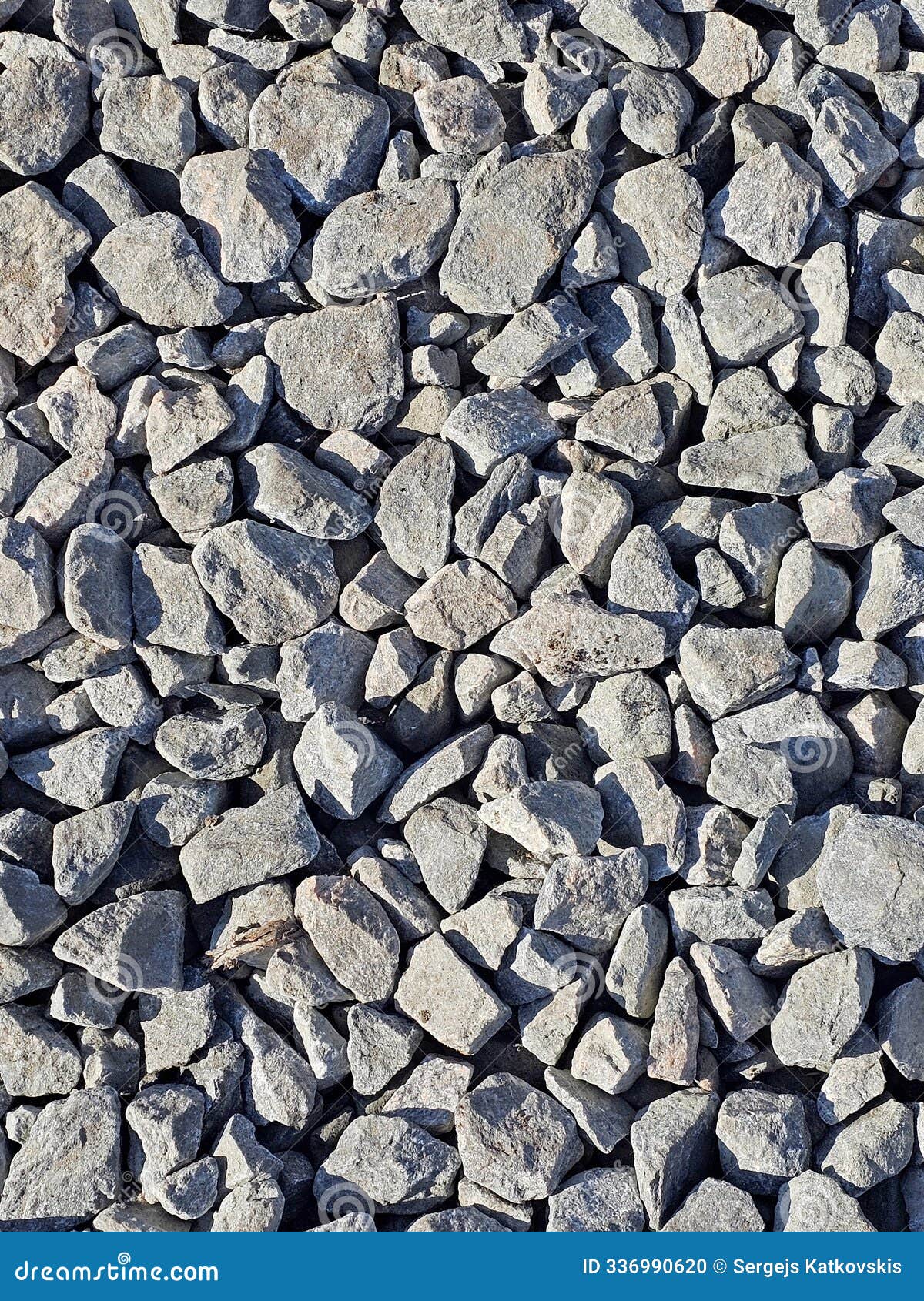 Texture, Background. Crushed Stone Pebbles for Landscaping Stock Photo ...