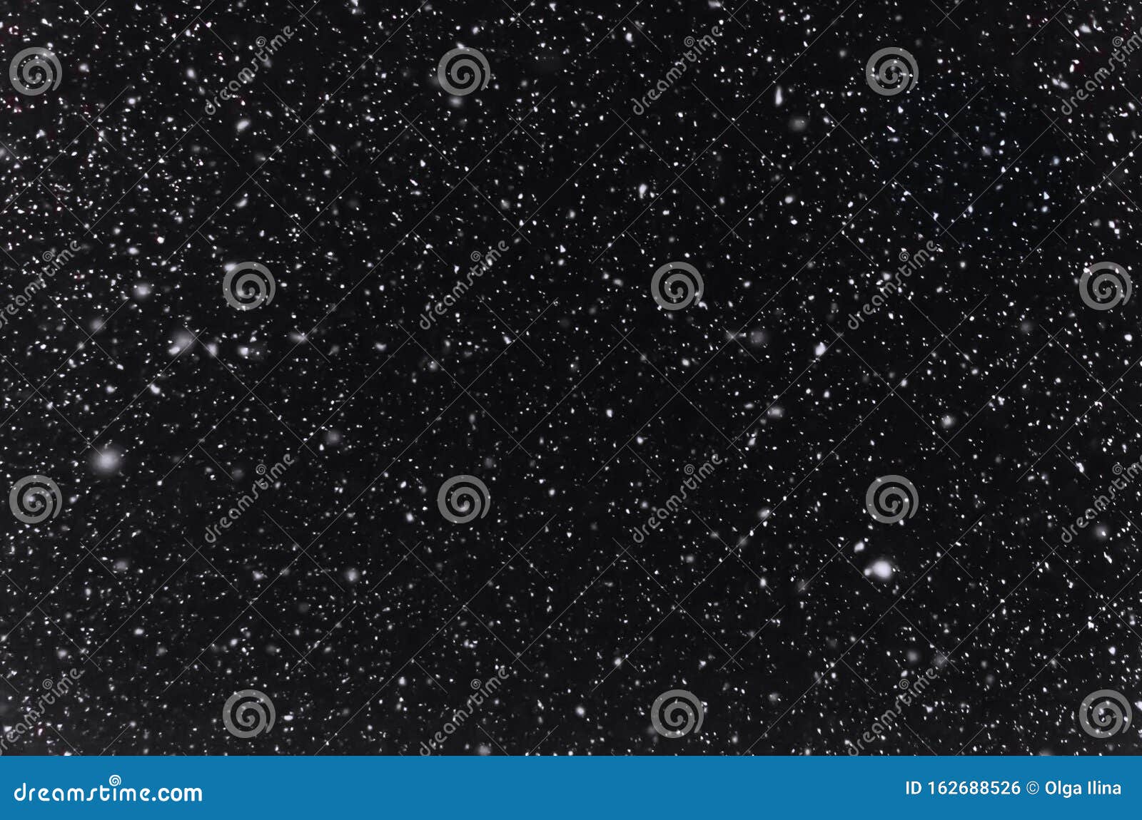 Texture Background Falling Snow Against the Night Sky Stock Photo ...