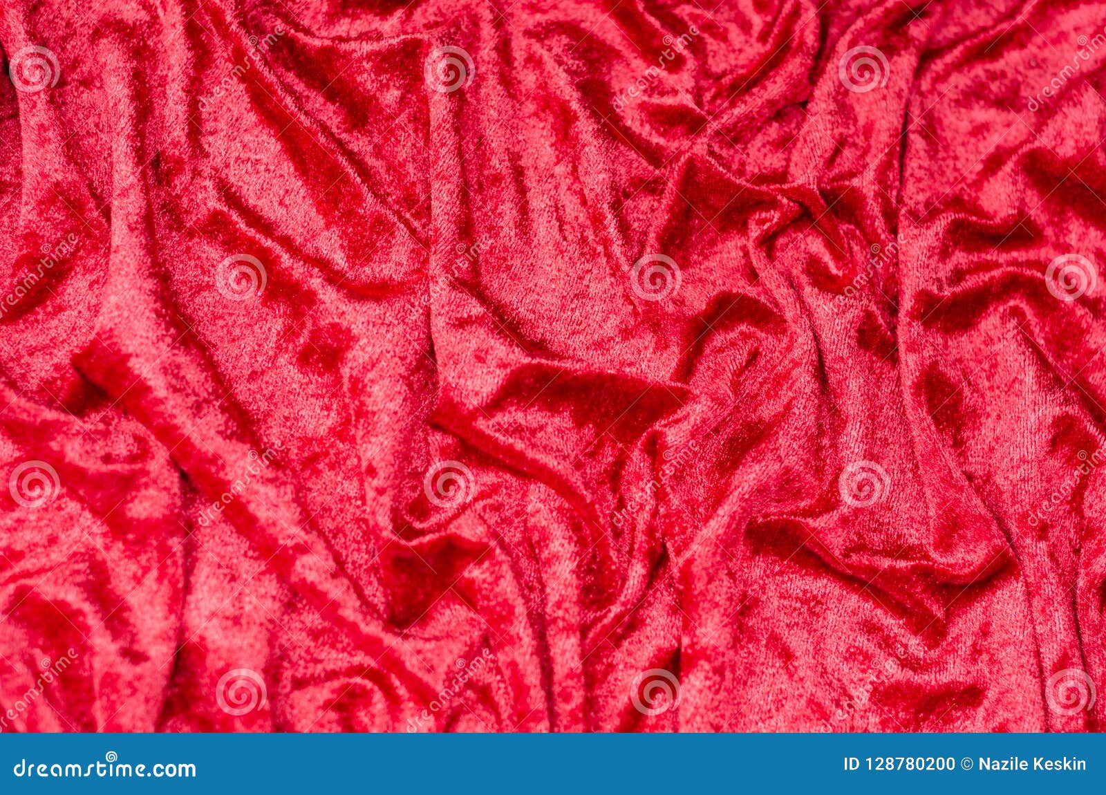 Texture, Background of Folded Red Satin Fabric Stock Photo - Image of ...