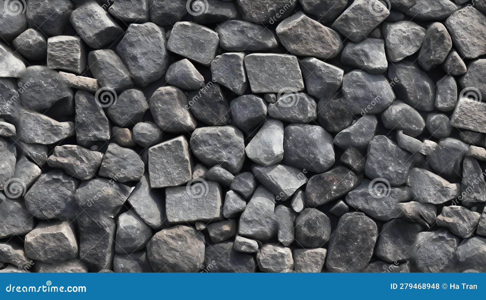 A Wall Of Small Square Concrete Blocks At Different Depths. Background ...