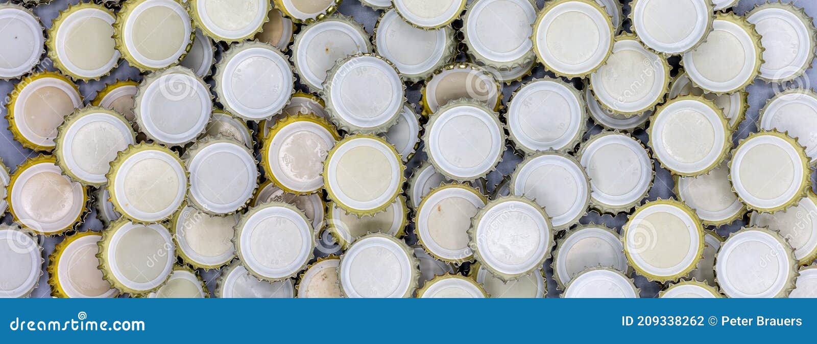 Texture Background with Group of Many Beer Bottle Caps or Soft Drinks ...