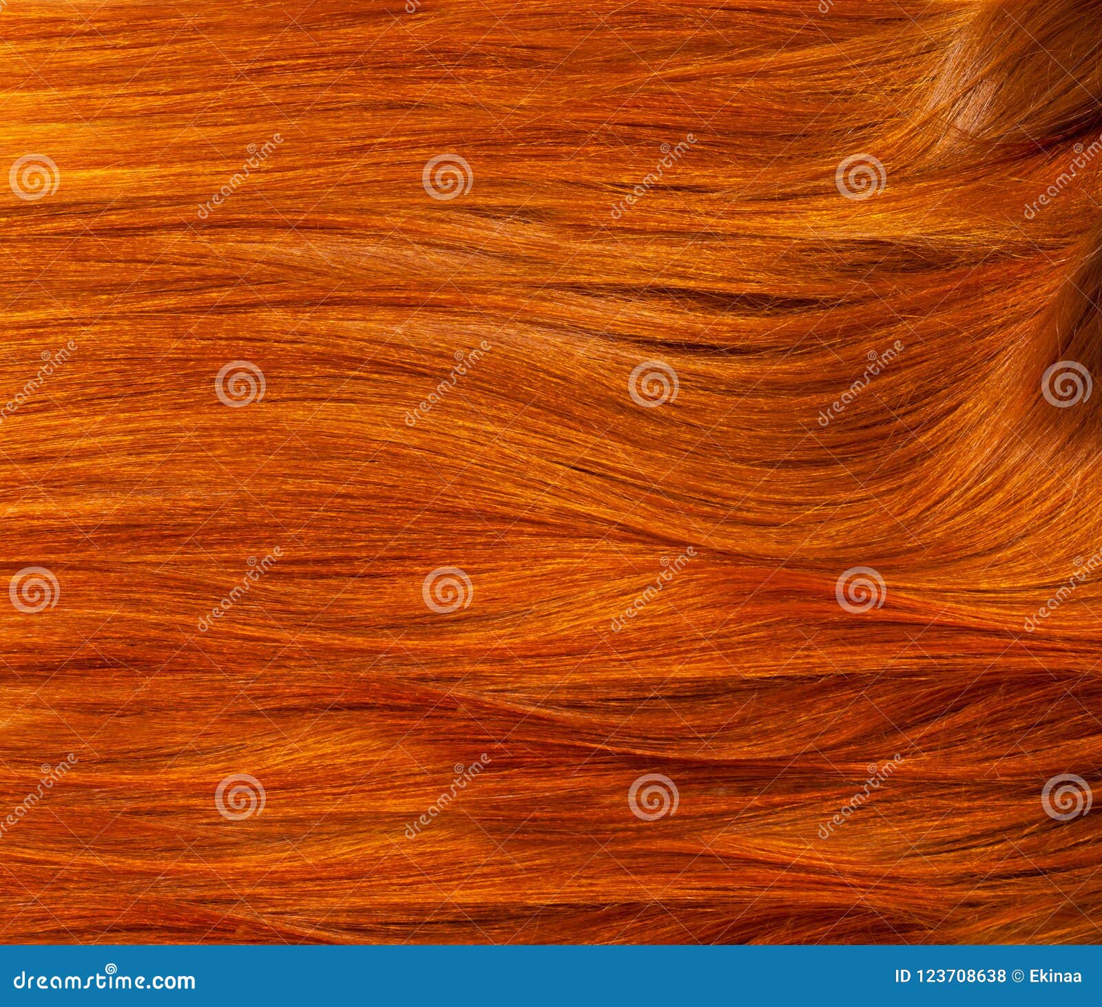 Texture, Background. Human Hair Red Color Stock Photo - Image of ...