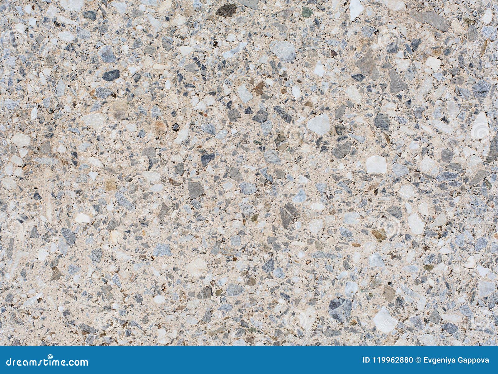 The Texture Background of a Light Granite Tile Interspersed with Stone ...