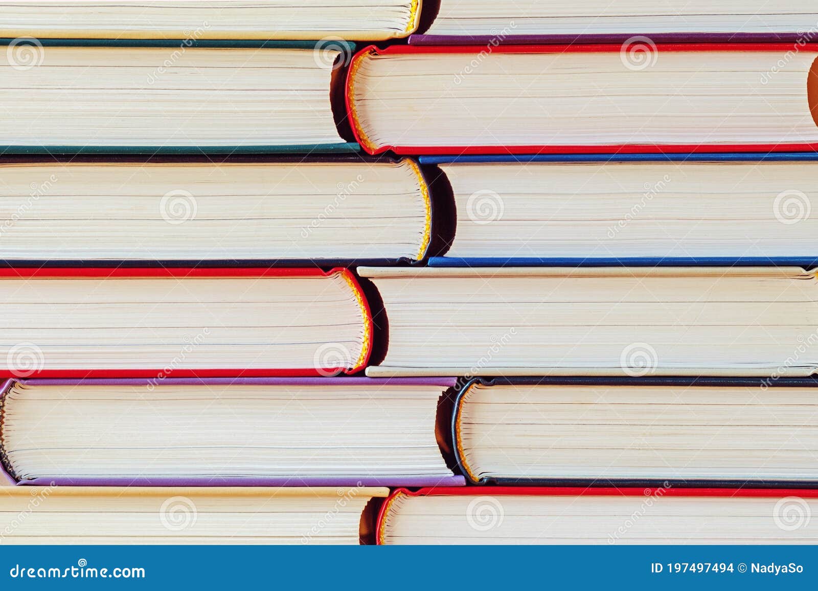 Texture Background of Many Paper Books Stock Photo - Image of ...
