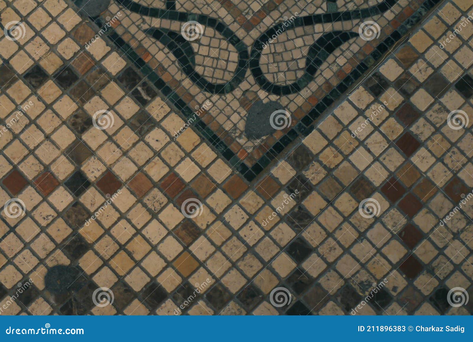 Texture Background of Mosaic Multi Colored Stones on the Wall. Stock ...