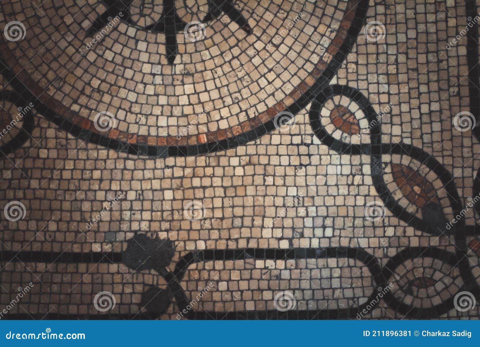 Texture Background of Mosaic Multi Colored Stones on the Wall. Stock ...