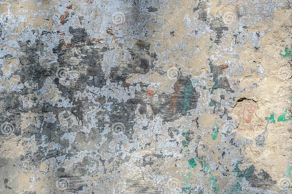 Texture, Background of the Old Wall and with Damaged Cladding Stock ...