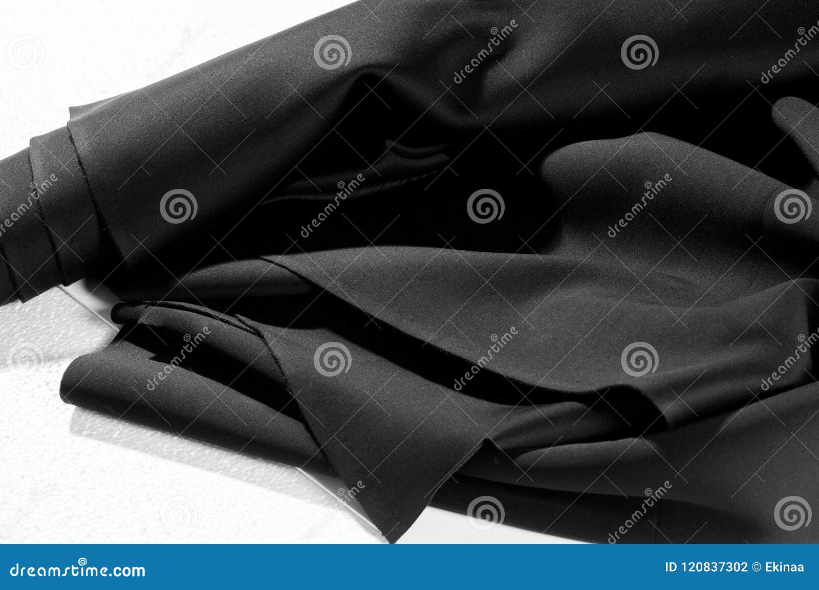 Texture. Background. Pattern. Black Fabric for Cutting Clothes Stock ...