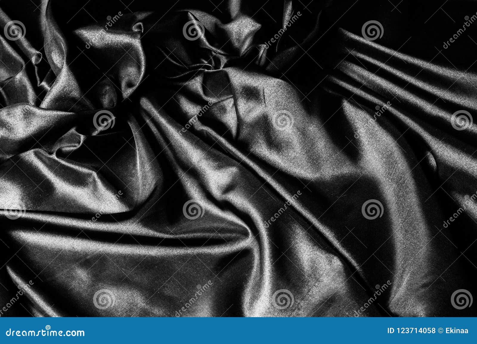 Texture, Background, Pattern. Black Silk Fabric Stock Photo - Image of ...