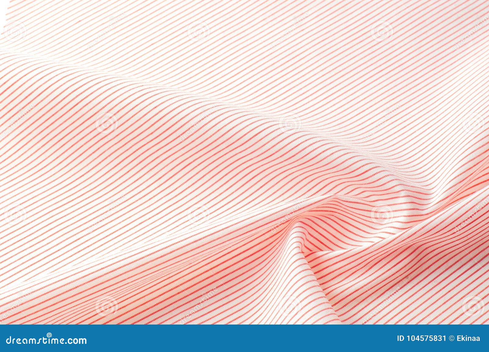 Texture Background Pattern. Cloth Cotton. White in Red Stripes Stock ...