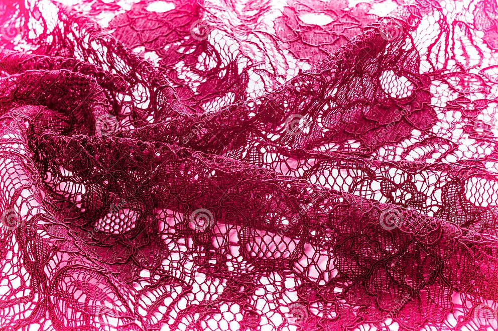 Texture, Background, Pattern. Cloth Red Lace. Background of Fabric from ...