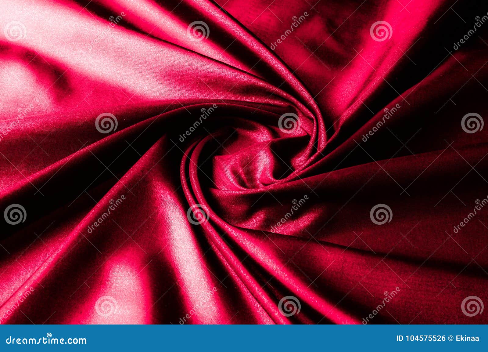 Texture, Background, Pattern. Dark Red Silk Fabric Stock Photo - Image ...