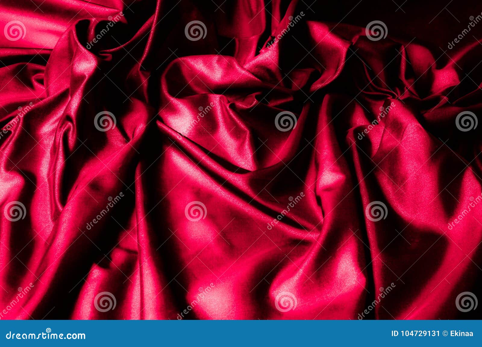 Texture, Background, Pattern. Dark Red Silk Fabric Stock Image - Image ...