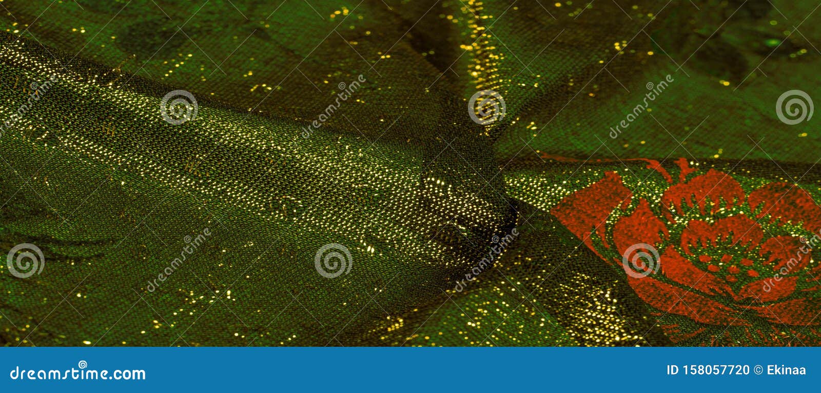 Texture, Background, Pattern, Emerald Glitter Lace Elastic Lace Pattern ...