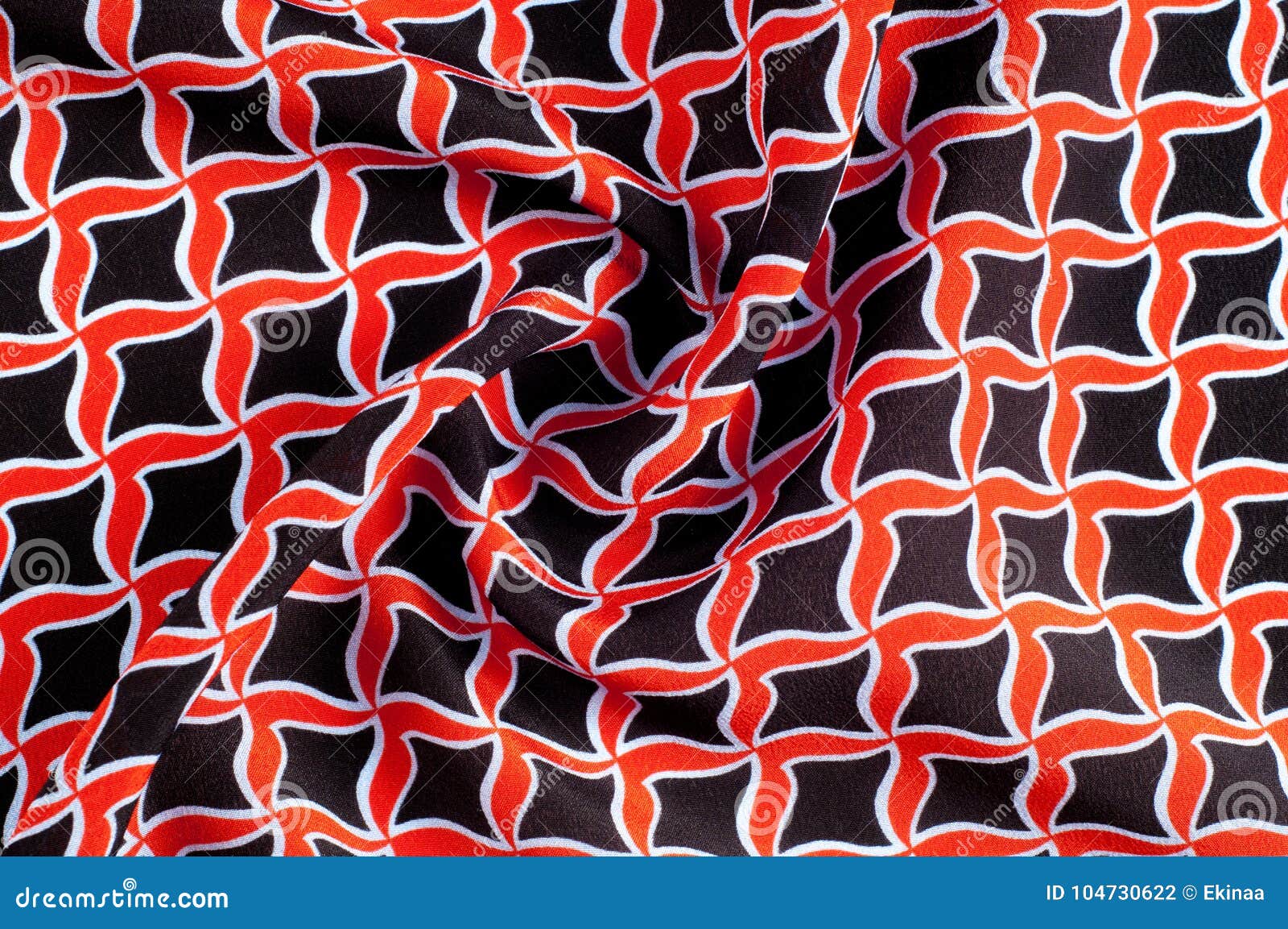 Texture, Background, Pattern. Fabric Drawing of a Diamond Diamond Red ...