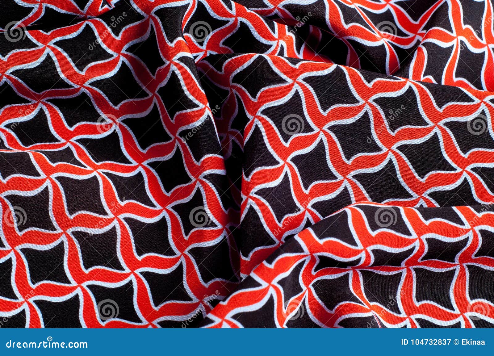 Texture, Background, Pattern. Fabric Drawing of a Diamond Diamond Red ...