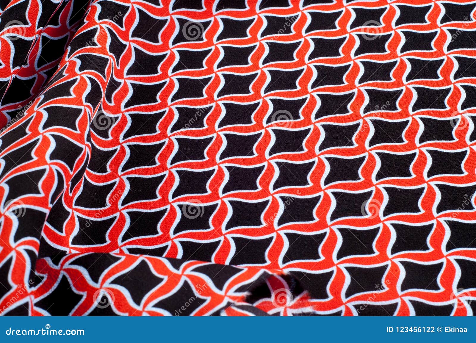 Texture, Background, Pattern. Fabric Drawing of a Diamond Diamond Red ...