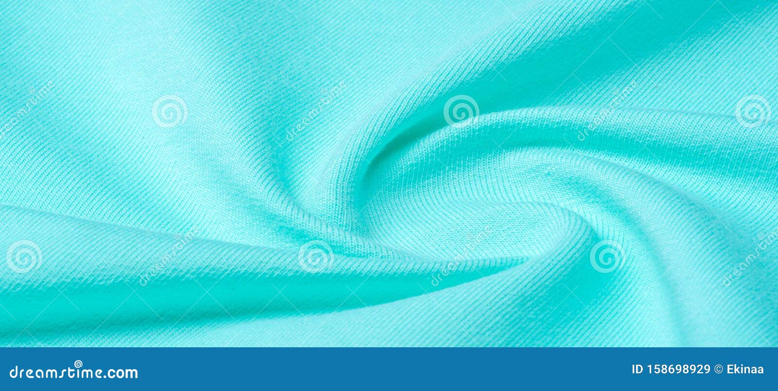 Texture, Background, Pattern. the Fabric is Knitted Blue, Turquoise ...