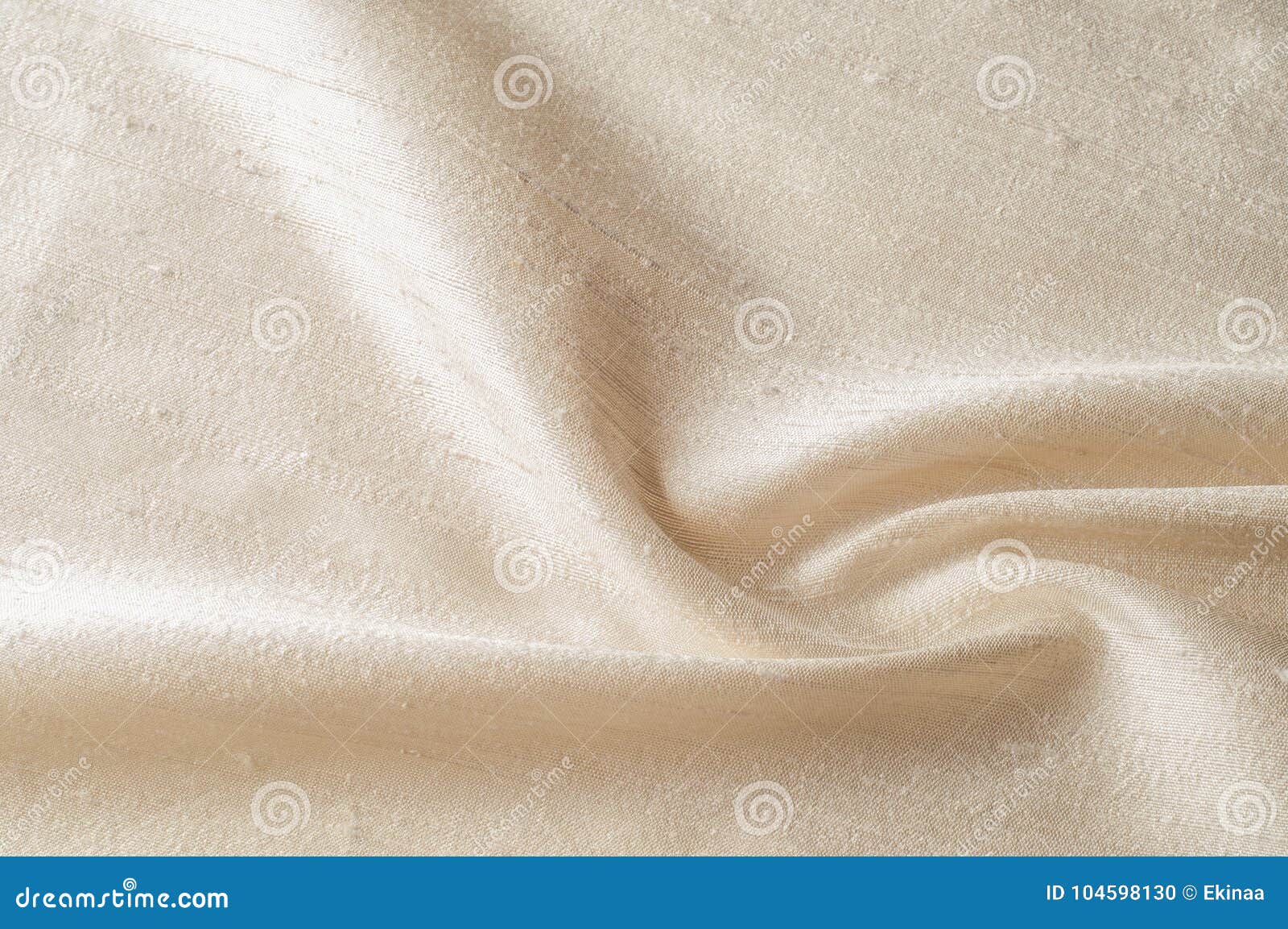 Texture Background Pattern. Linen Fabric Light Beige Stock Photo ...