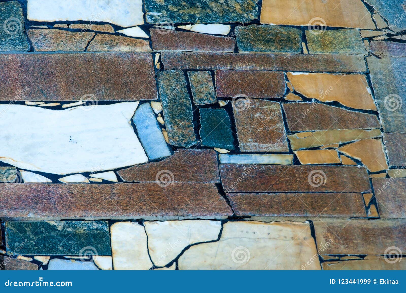 Texture, Background, Pattern. Lining of the Old Pool. Granite Slabs in ...