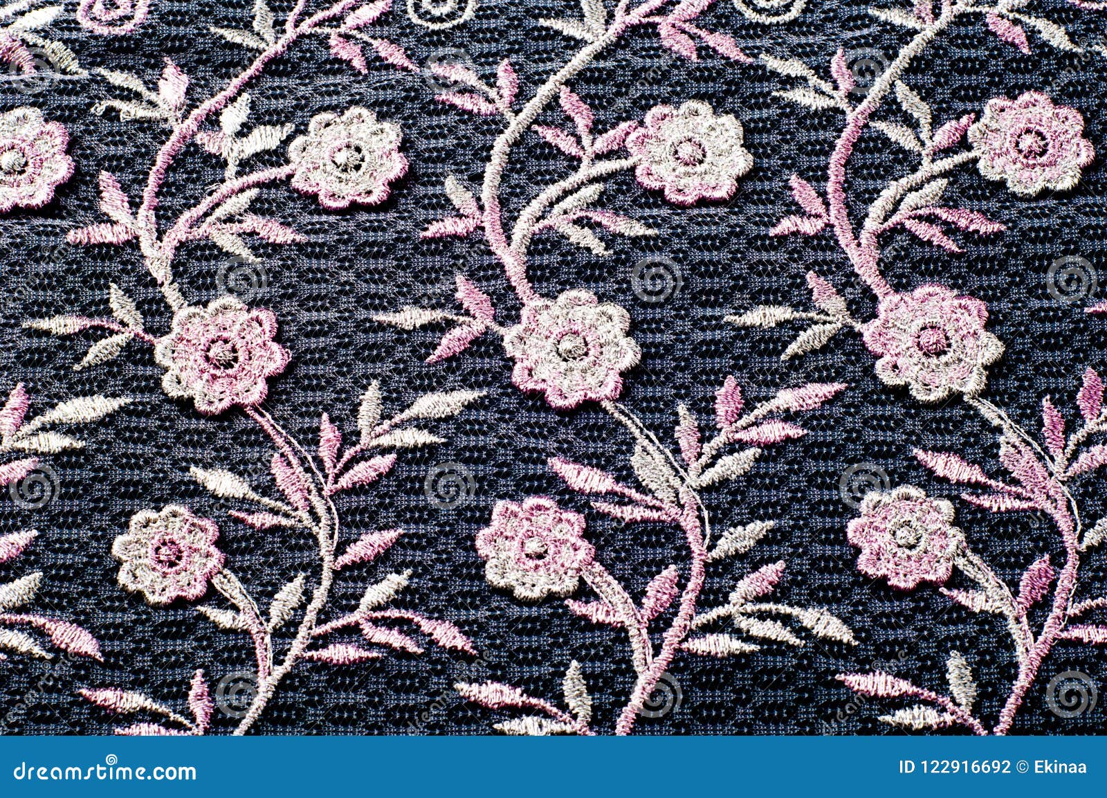 Texture, Background, Pattern. Pink Lace Decorated with Flowers O Stock ...