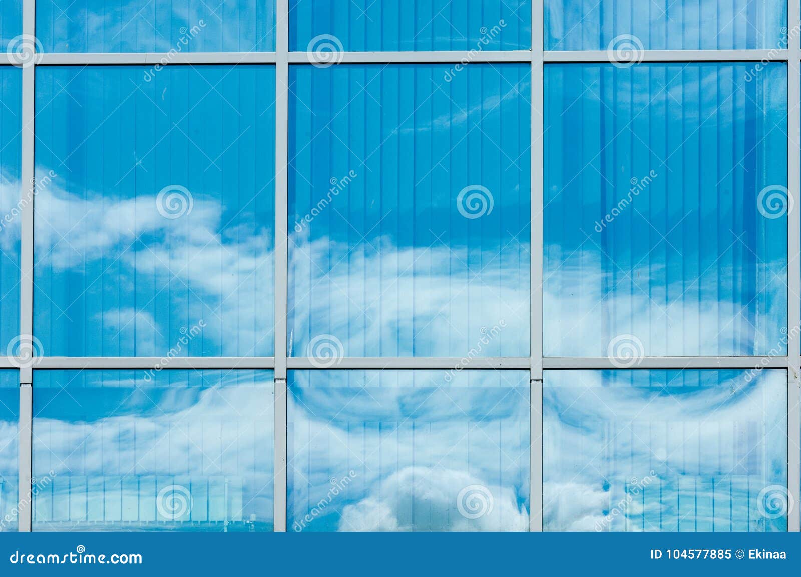 Texture, Background, Pattern. Windows with the Reflection of the Stock ...