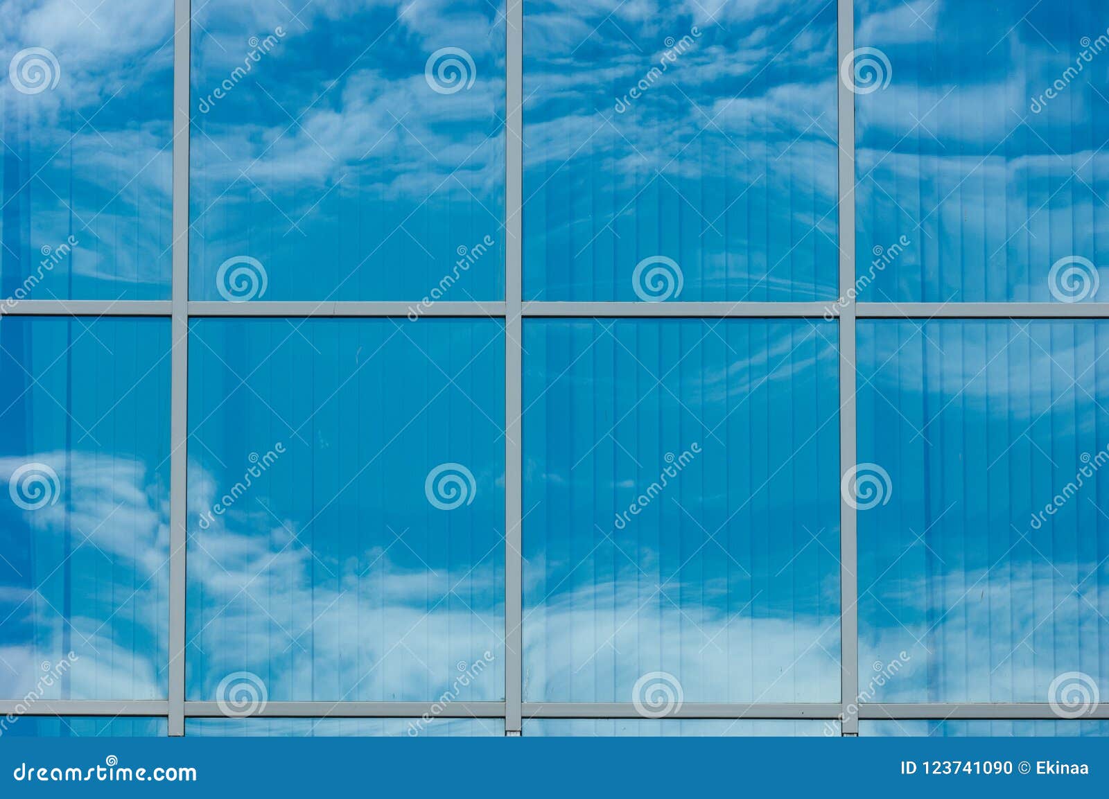 Texture, Background, Pattern. Windows with the Reflection of the Stock ...