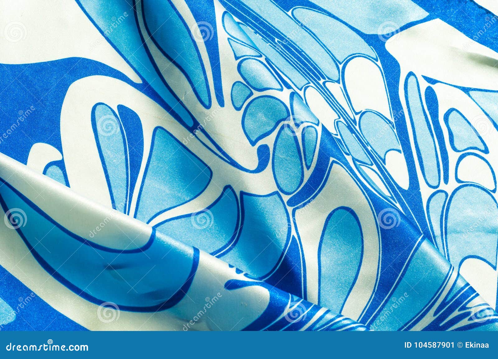 Texture, Background, Pattern. a Woman S Silk Handkerchief Stock Image ...