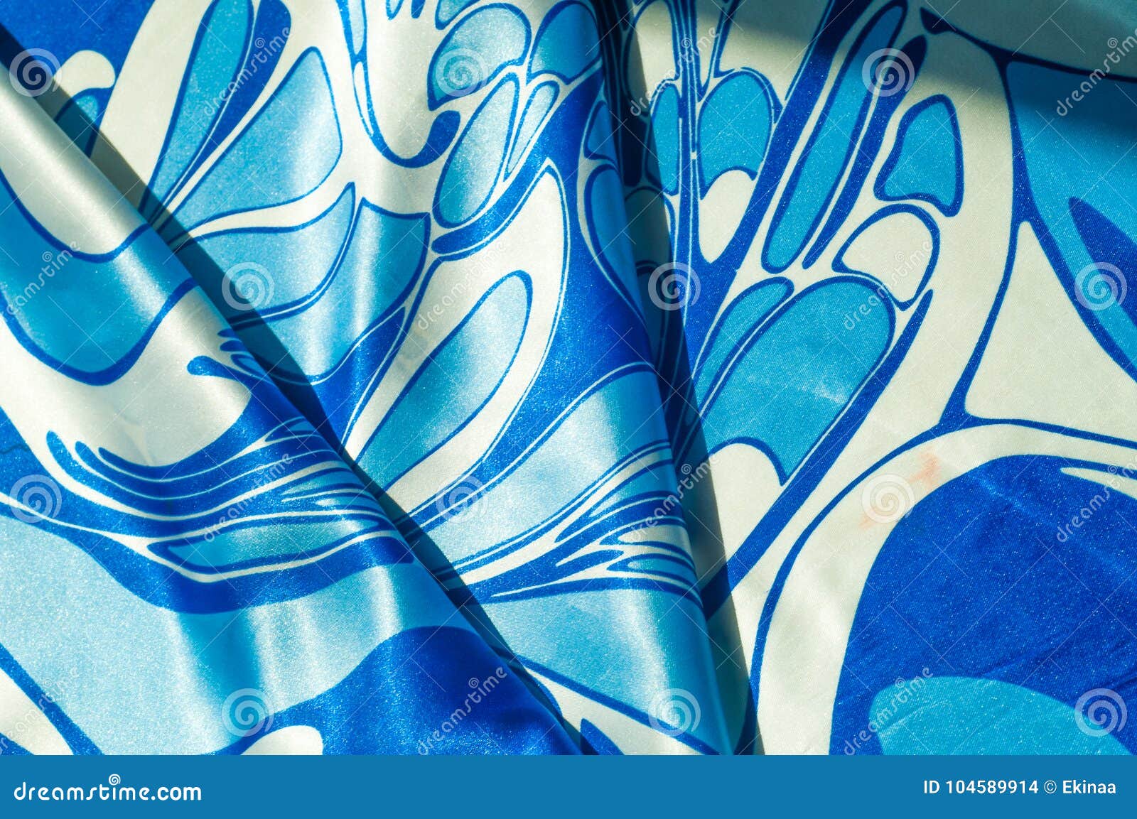Texture, Background, Pattern. a Woman S Silk Handkerchief Stock Photo ...