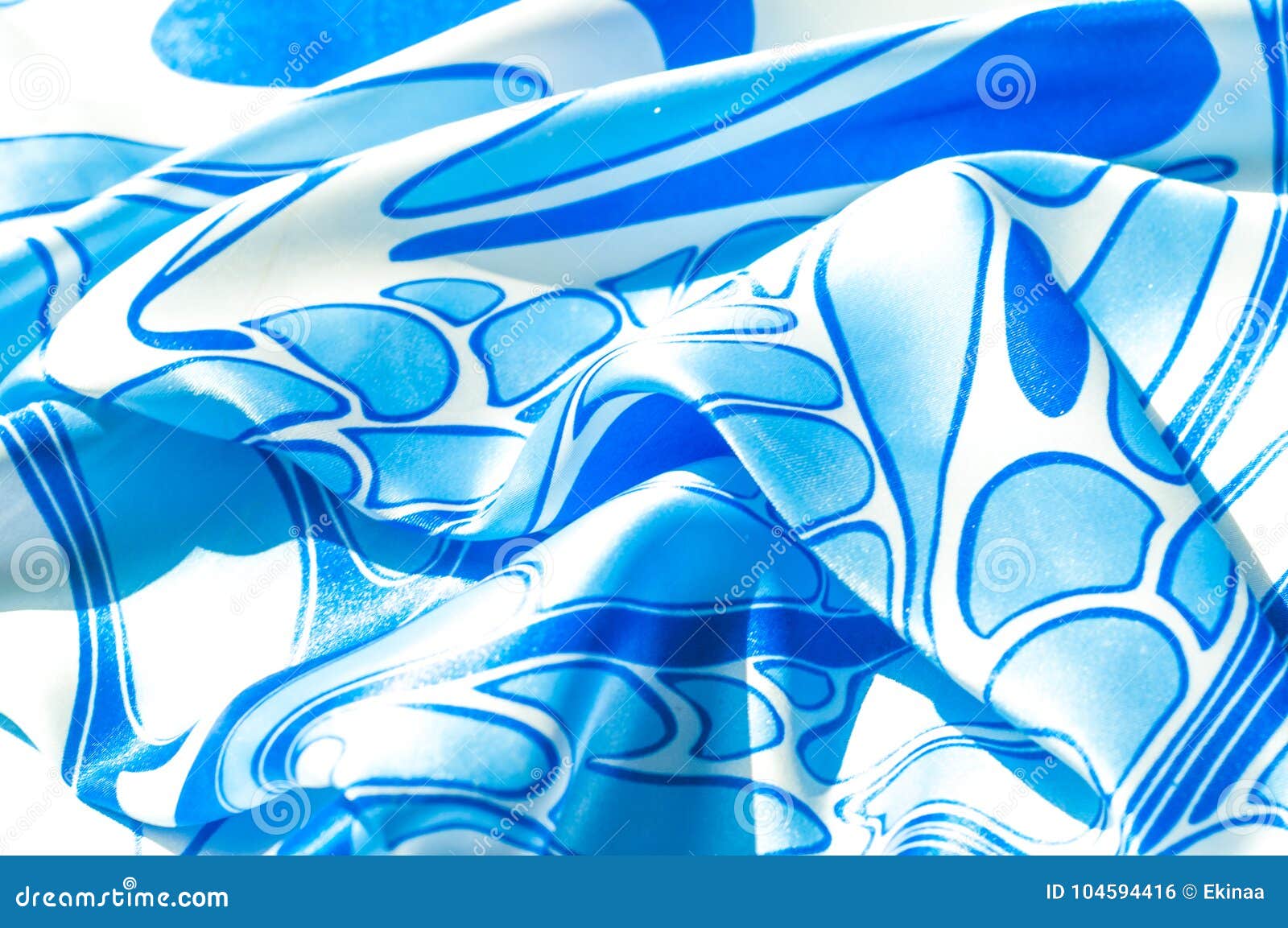 Texture, Background, Pattern. a Woman S Silk Handkerchief Stock Photo ...