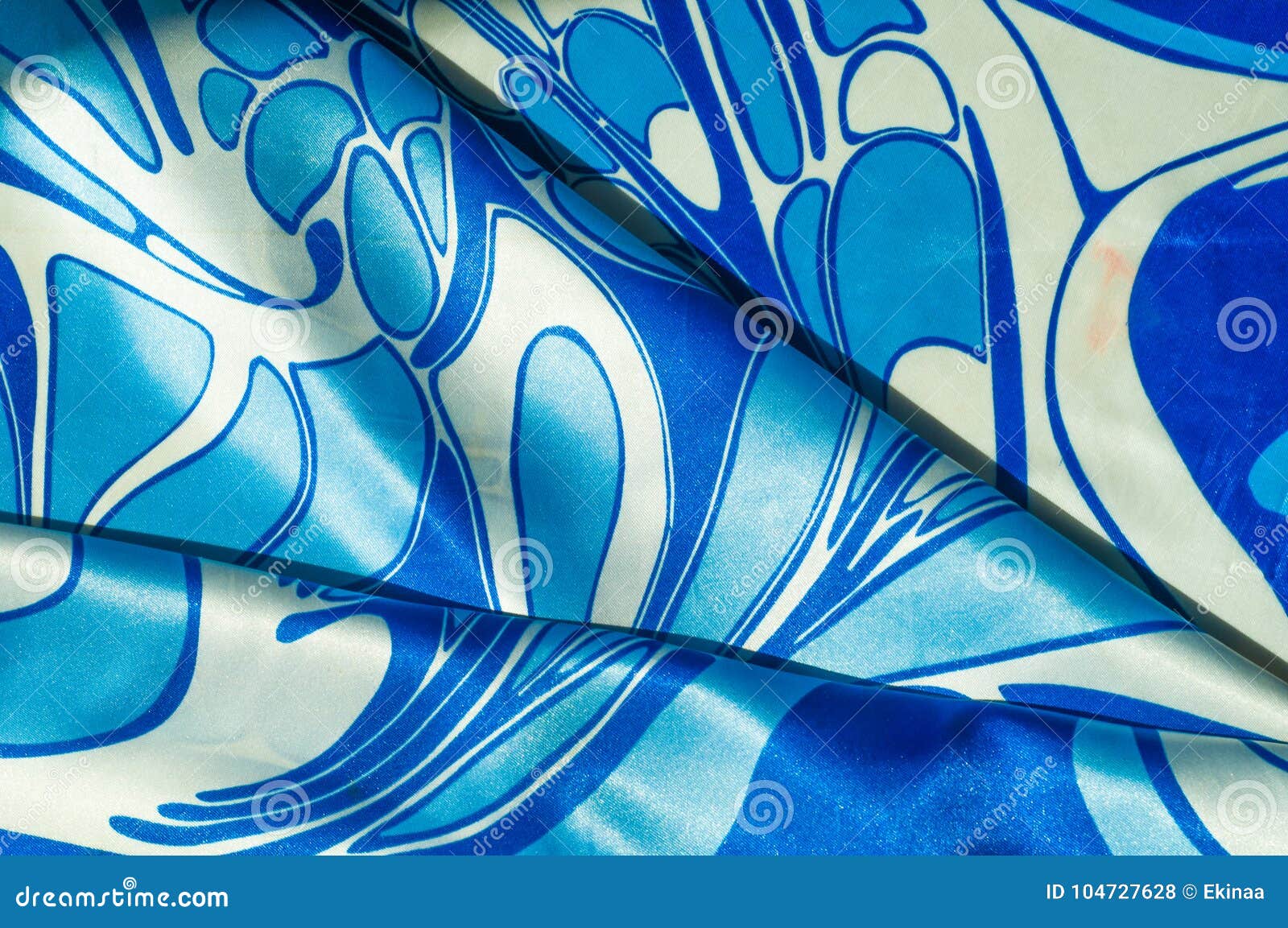 Texture, Background, Pattern. a Woman S Silk Handkerchief Stock Photo ...