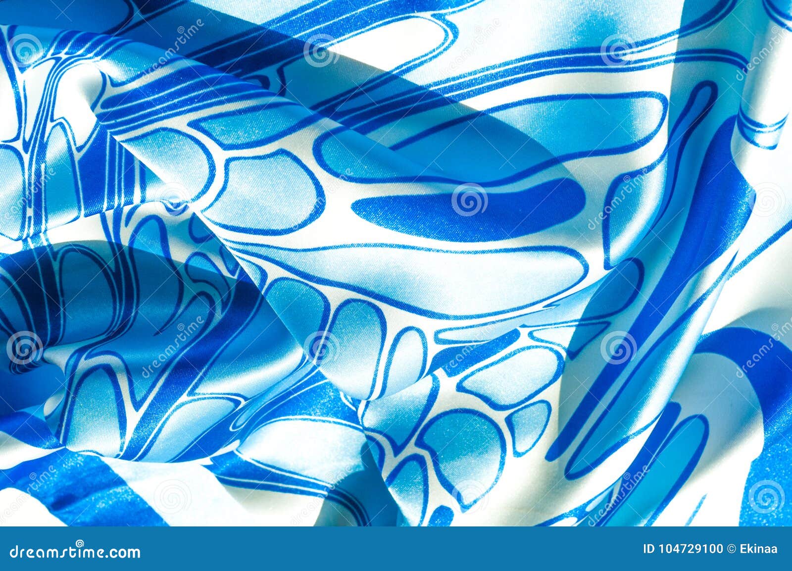 Texture, Background, Pattern. a Woman S Silk Handkerchief Stock Photo ...