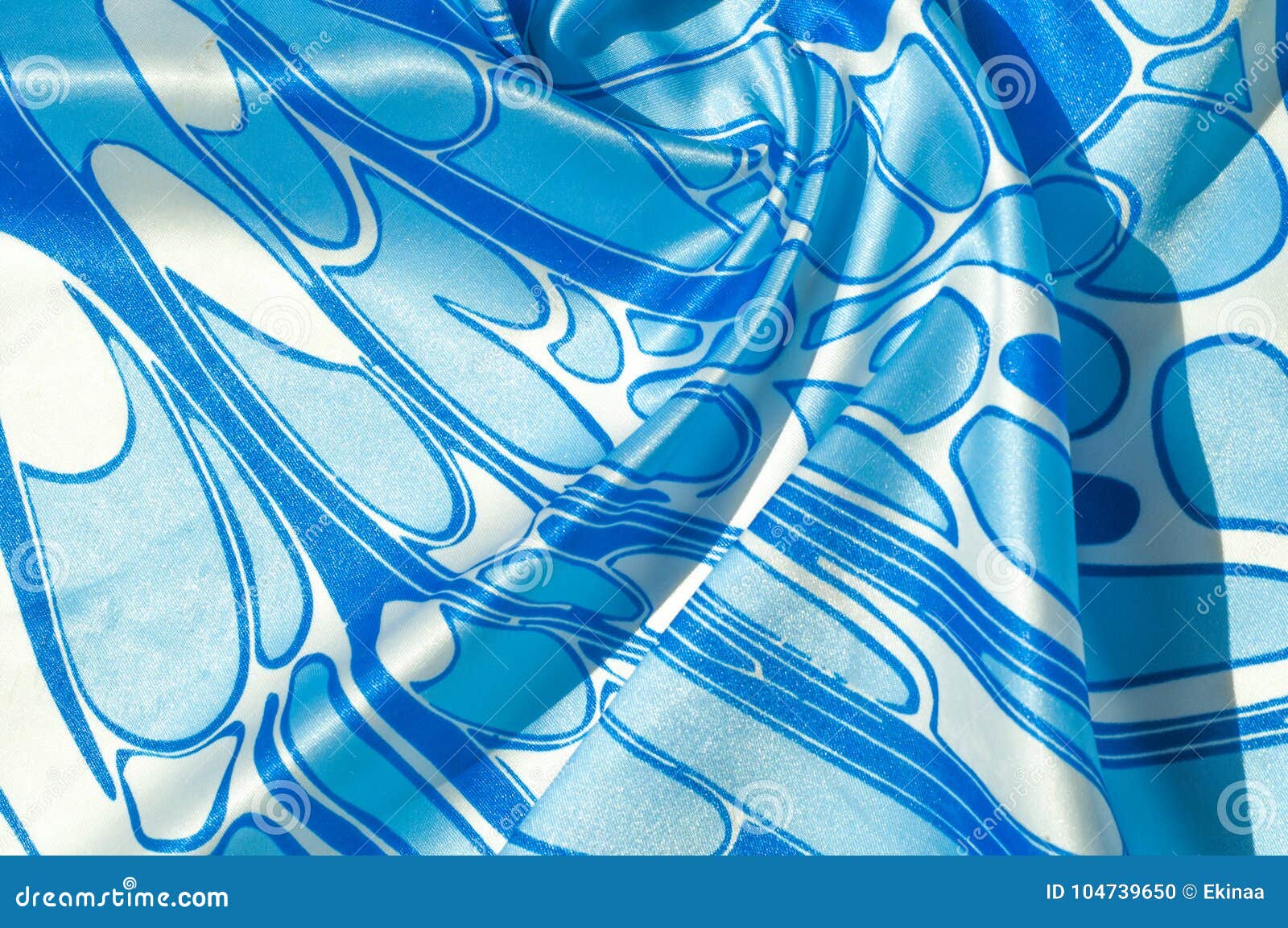 Texture, Background, Pattern. a Woman S Silk Handkerchief Stock Photo ...