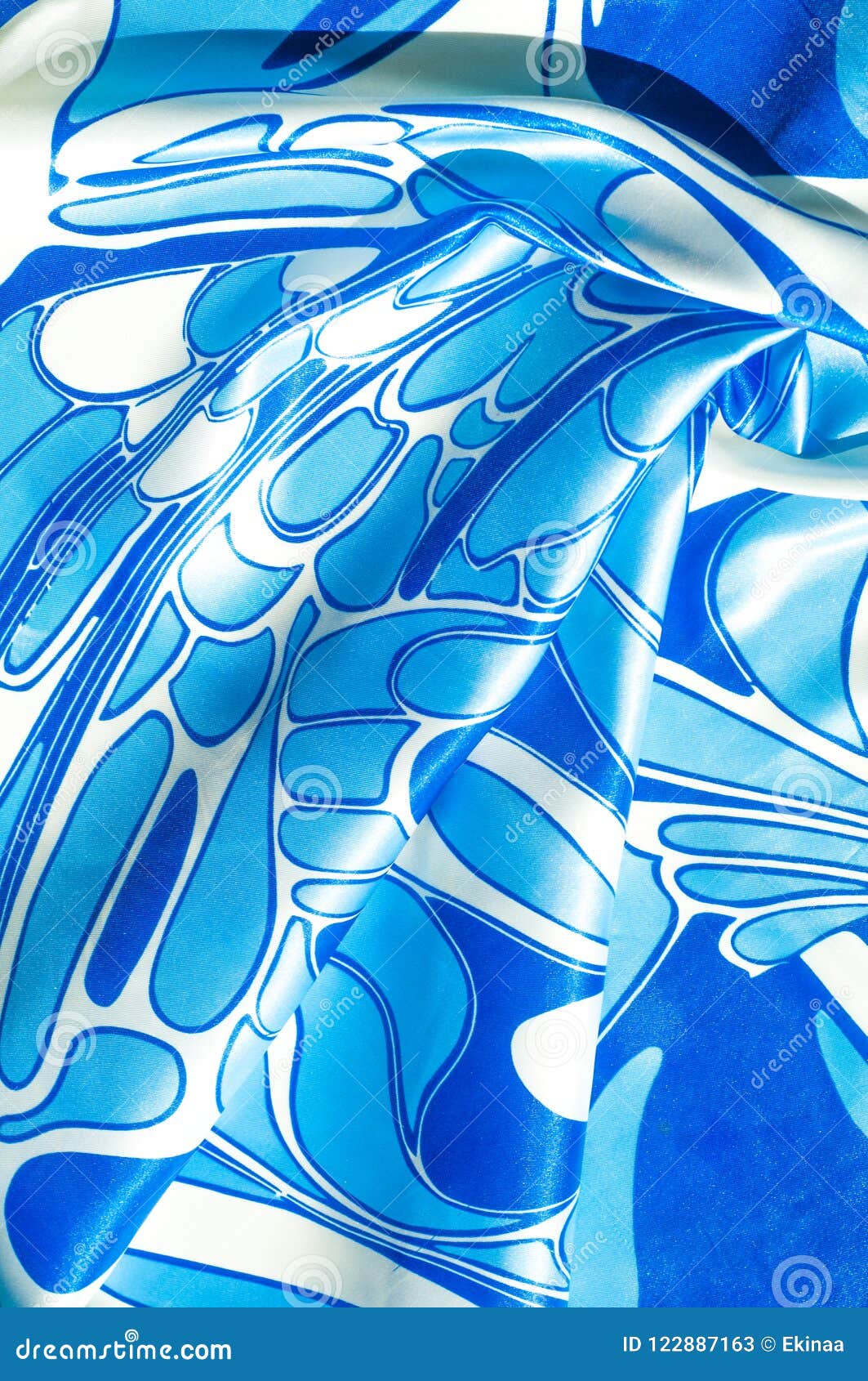 Texture, Background, Pattern. a Woman S Silk Handkerchief Stock Image ...