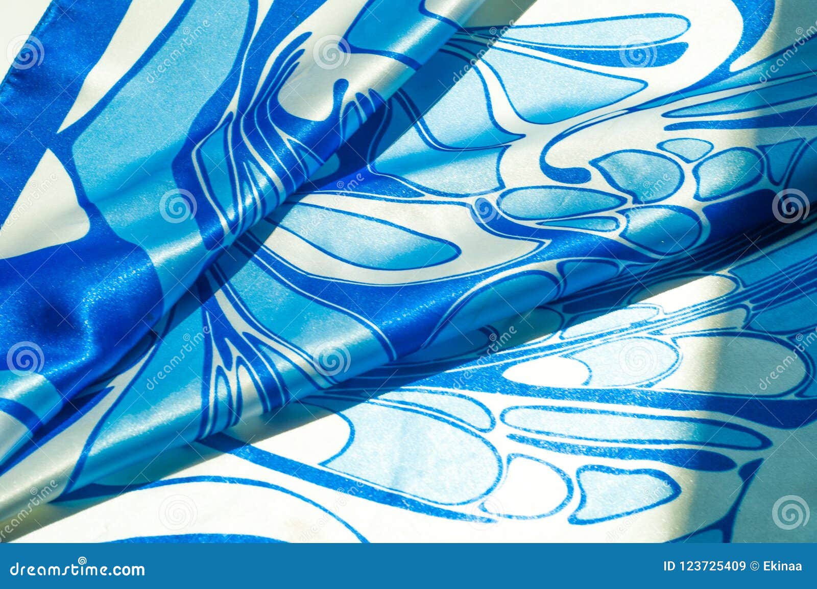 Texture, Background, Pattern. a Woman S Silk Handkerchief Stock Image ...