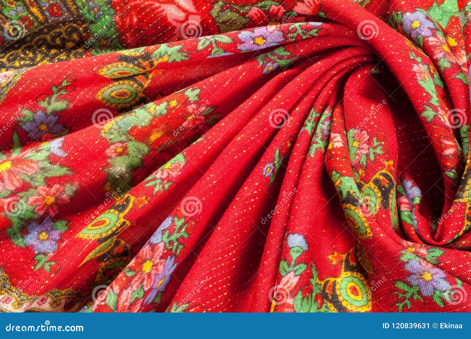Texture Background Pattern. Woolen Fabric Bright Red Color with Stock ...