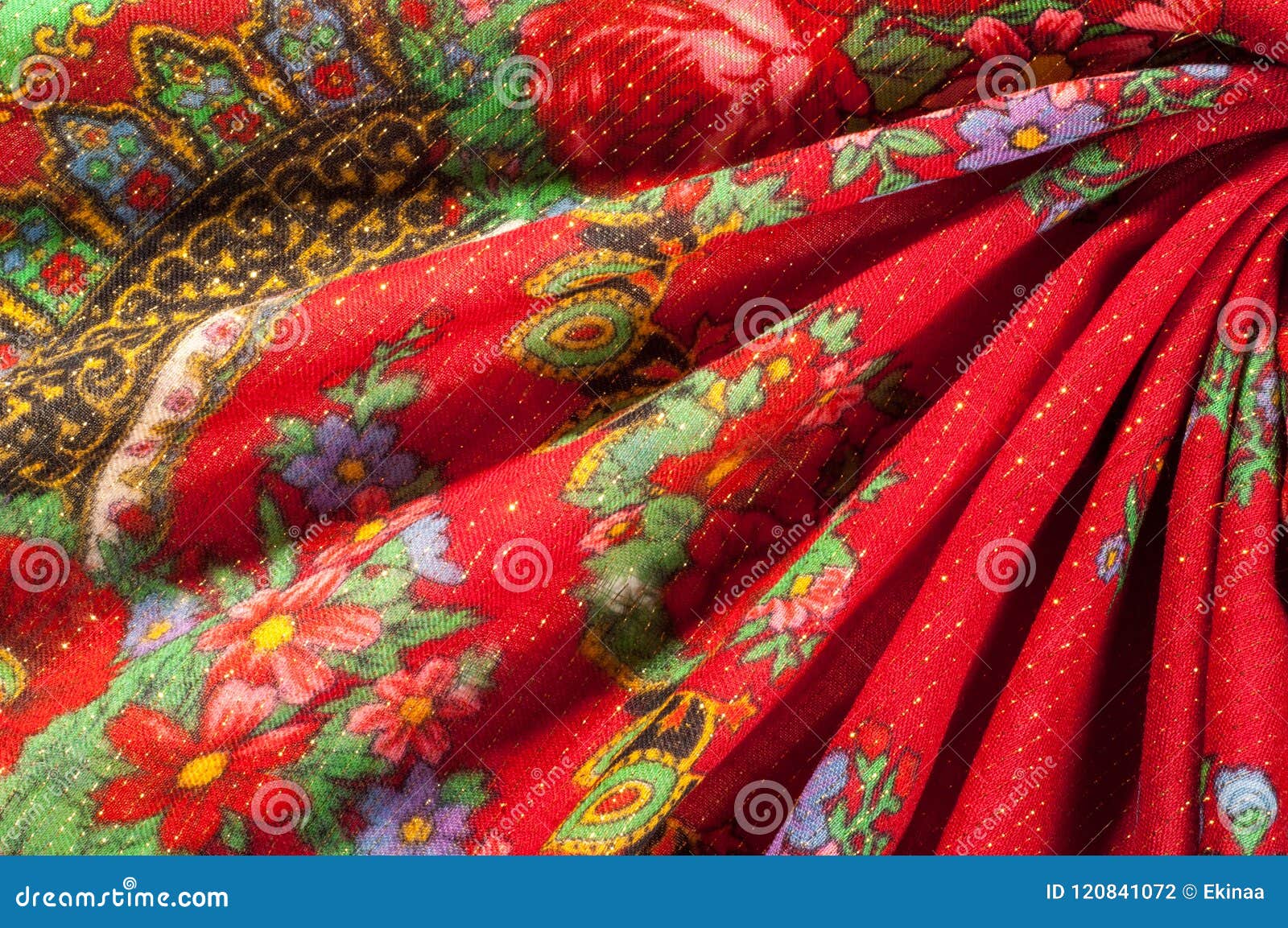 Texture Background Pattern. Woolen Fabric Bright Red Color with Stock ...