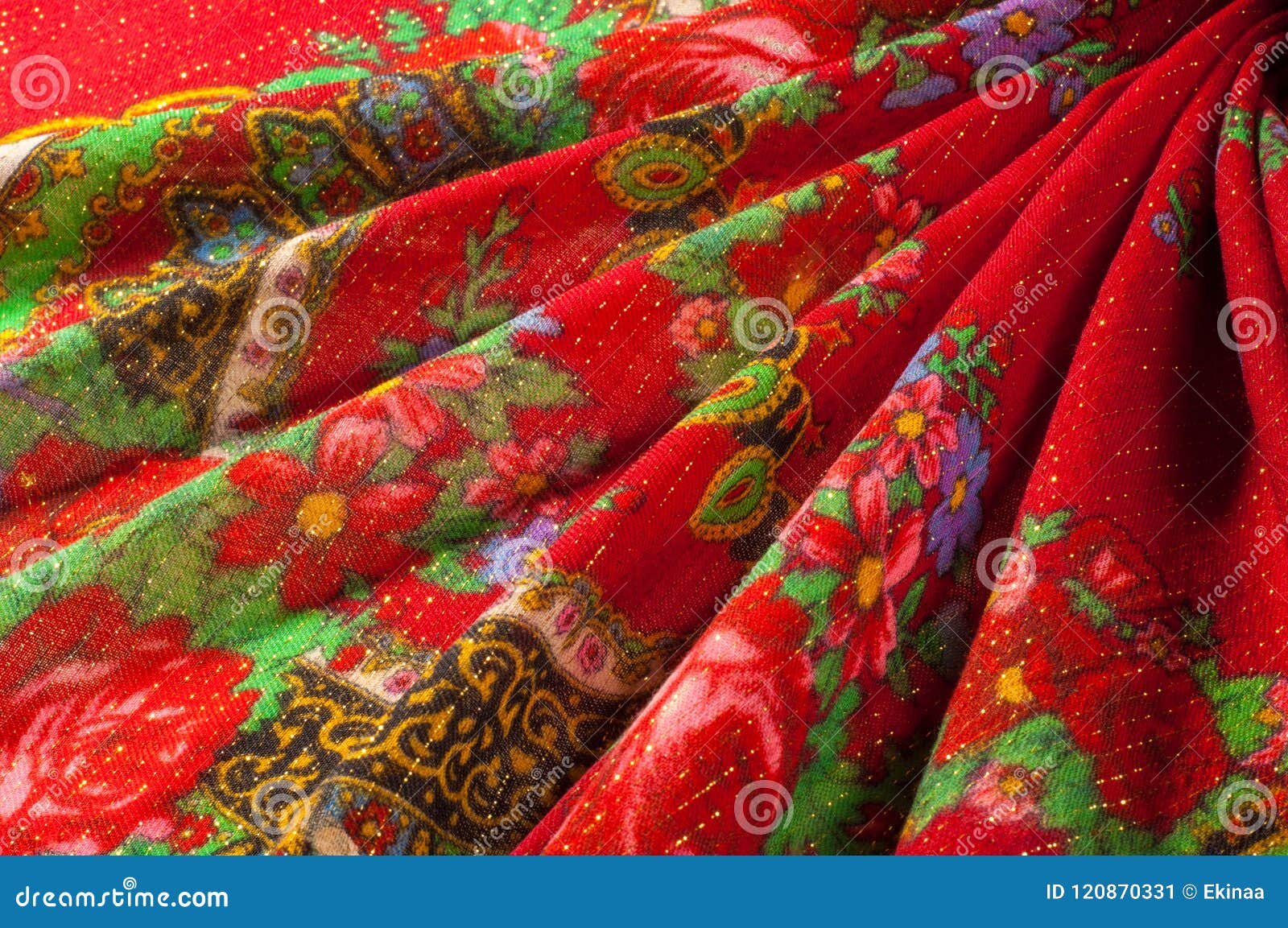 Texture Background Pattern. Woolen Fabric Bright Red Color with Stock ...