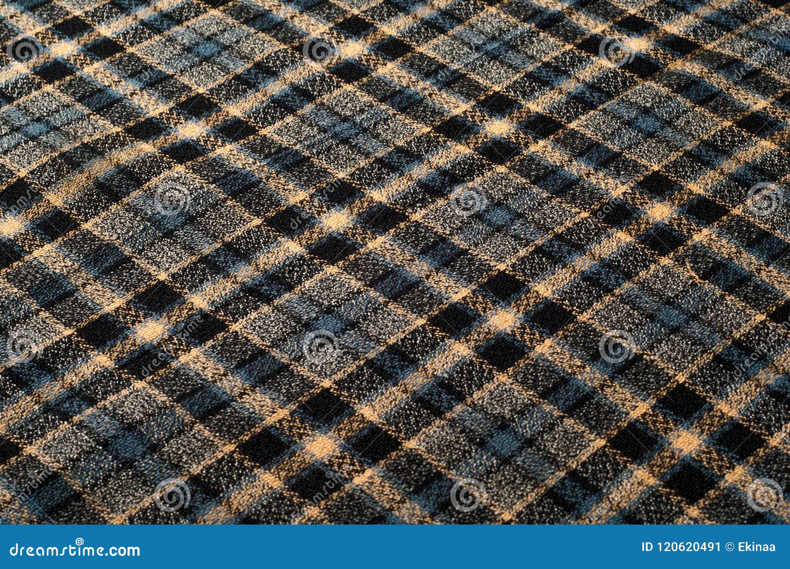 Texture, Background, Pattern. Woolen Fabric in a Cage Stock Image ...