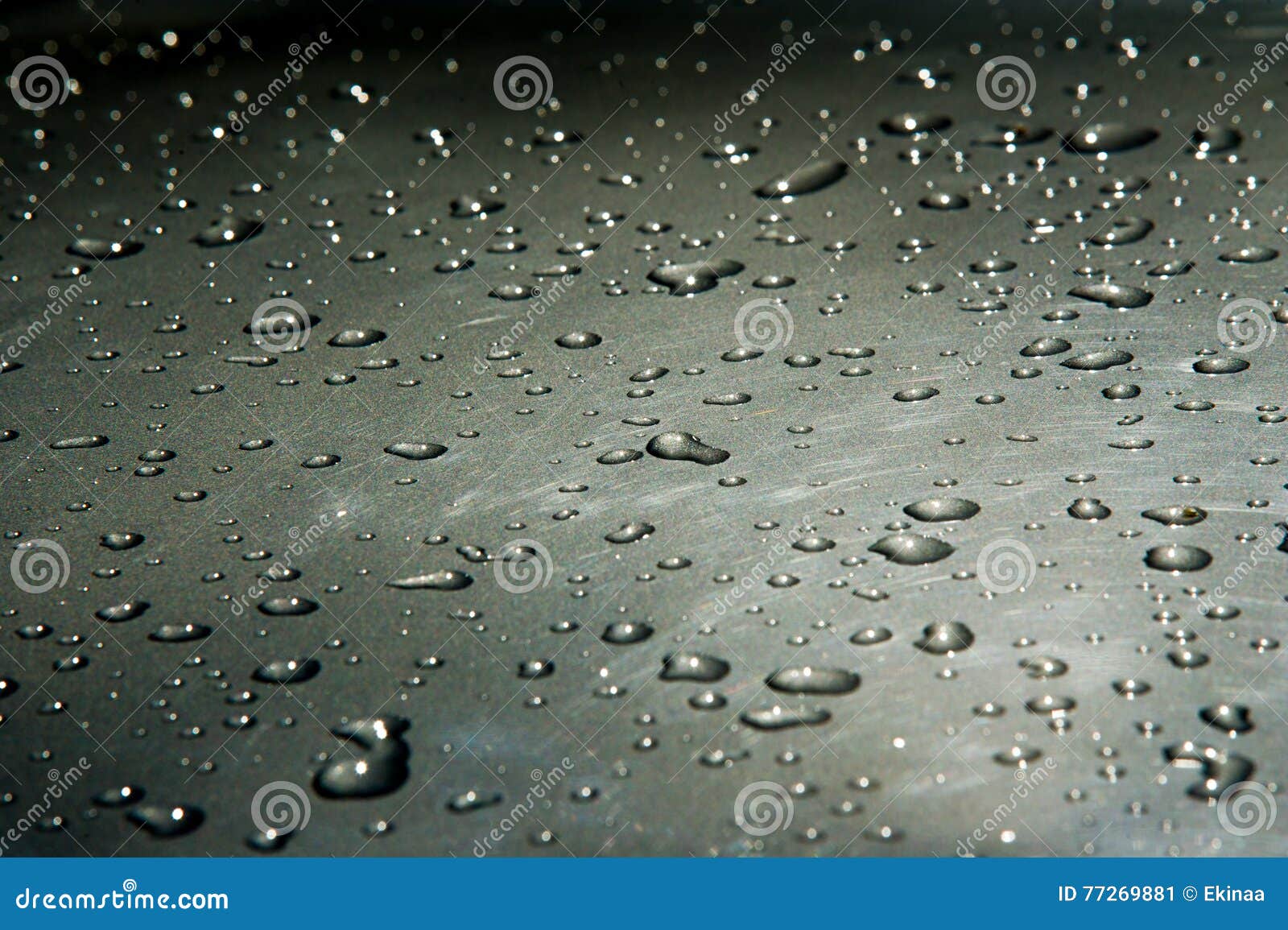 Texture Background. Raindrops on Paintwork Stock Image - Image of line ...