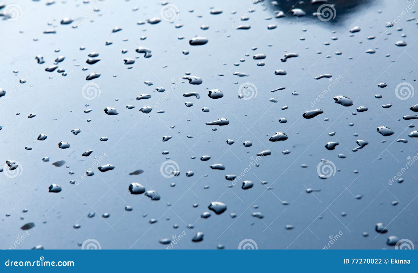 Texture Background. Raindrops on Paintwork Stock Photo - Image of drop ...