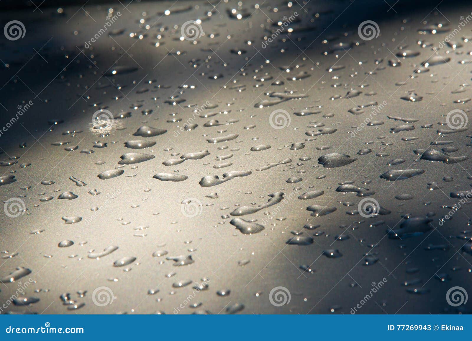 Texture Background. Raindrops on Paintwork Stock Image - Image of ...
