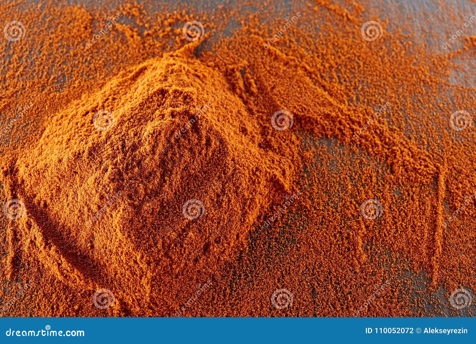 Texture Background. Red Chilli Pepper Powder. Top View Stock Photo ...