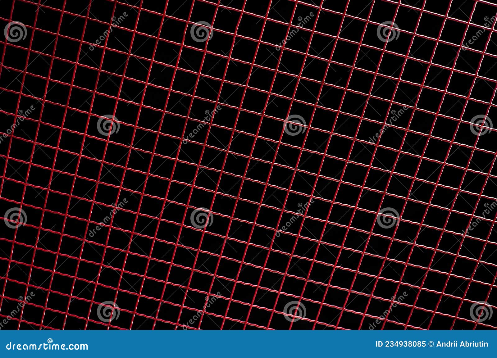Texture Background Red Grid on a Black Background. Decorative Ceiling ...