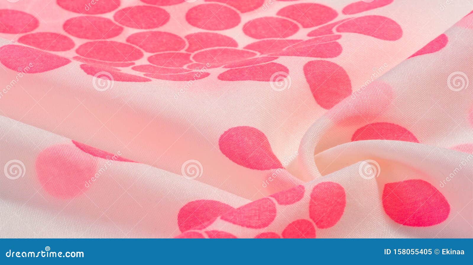 Texture Background, Red Polka Dot Patterned Silk Fabric Create Fun ...